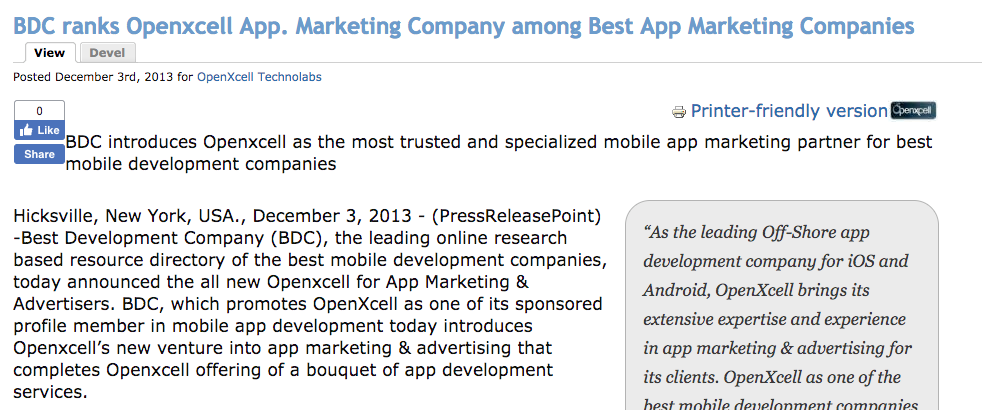 OpenXcell - Can they be a trusted partner? | Clutch.co